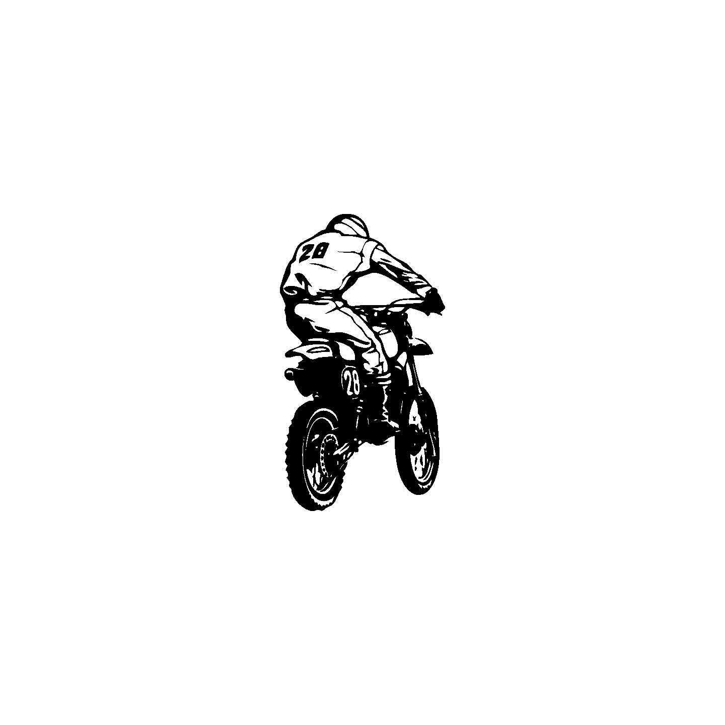 Stickers moto cross